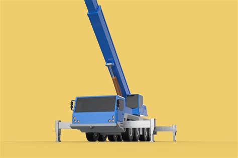 Extended Telescopic Boom Long Reach Mobile Crane Crawler Jib 3d Model By Surf3d