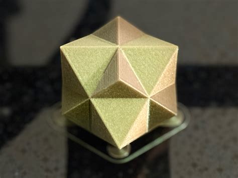 📐 Compound Of Cube And Octahedron・free Stl File For 3d Printing・cults