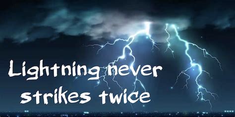 Lightning Never Strikes Twice Твои иностранные языки