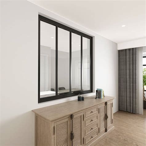 Wholesale 4 Panels Fixed Tempered Glass Window Tengyu