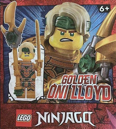 Lego Ninjago Gold Oni Lloyd Ninja Minifigure Paper Foil Pack Set 892297