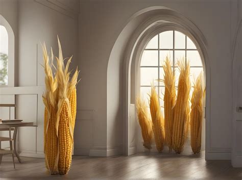 Premium Photo Realistic Corn Themed Restaurant With Cozy Atmosphere