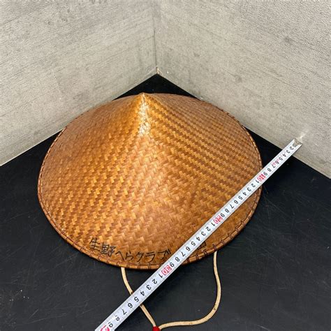 Yahooオークション 帽子 竹笠 霞笠 風雅 侍 笠 武士 あご紐付き 陣