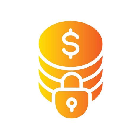 Economic Security Flat Gradient Icon White Background 54107761 Vector