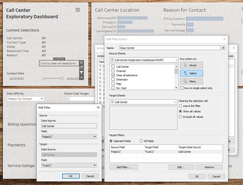 Clear All Filter Action Selections With A Single Click Vizstas