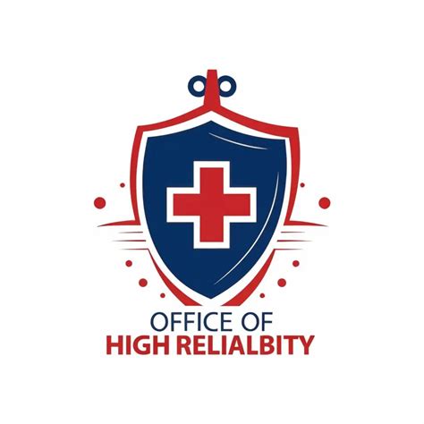 Logo Design For Office Of High Reliability Blue Shield Emblem With Red Cross For Medical Dental