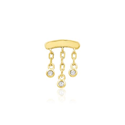 Junipurr Delilah 14kt Yellow Gold Old London Road Piercing