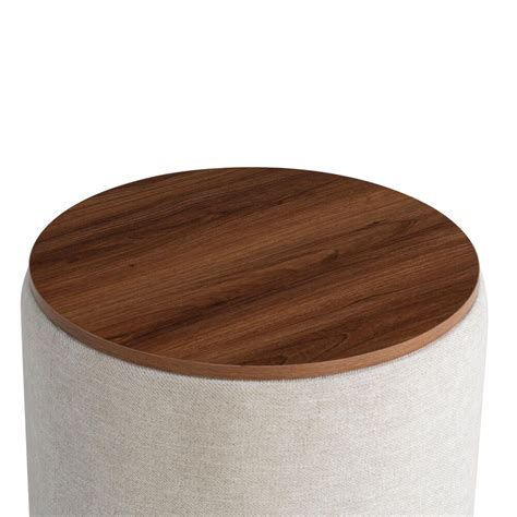 Lifestyle Solutions Avery 2 Piece Nested Storage Ottoman In Linen