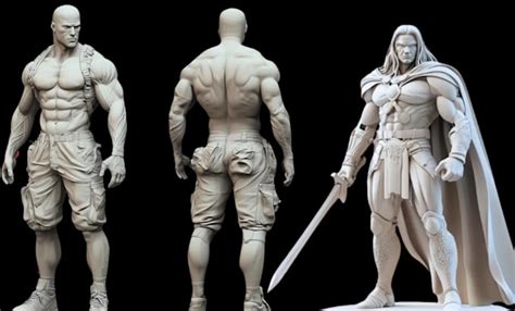 Create 3d Character Models As Stl File For 3d Print Miniature Ready For
