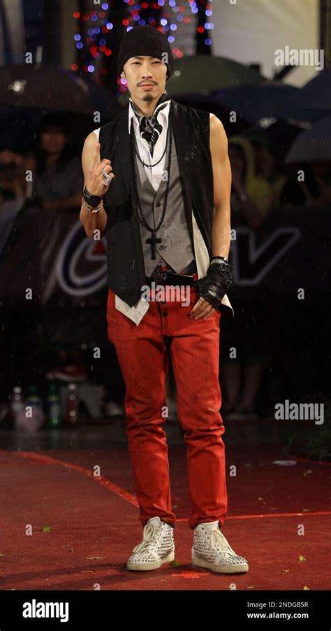 Taiwanese Singer Vanness Wu Smiles As He Arrives For The 21st Golden Melody Awards Saturday