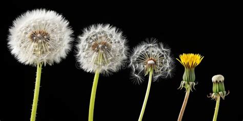 Life Cycle Of A Dandelion Stock Illustration Illustration Of Motion