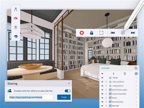 ชีวิตง่ายขึ้น 100 ด้วย Presentation Mode ในแอปพลิเคชัน Sketchup Ipad