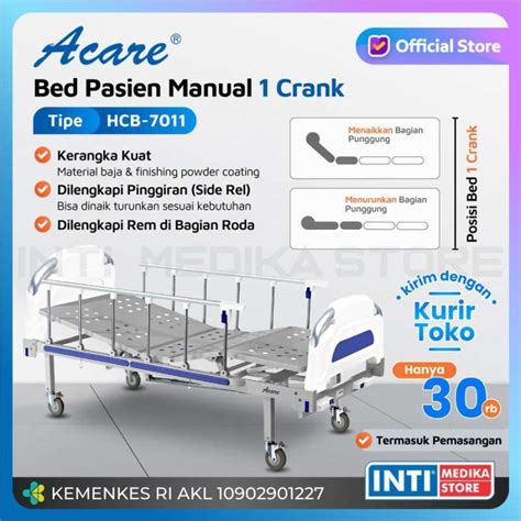 Promo Acare Bed Pasien Hospital Bed Ranjang Pasien Diskon 6 Di Seller Inti Medika Store