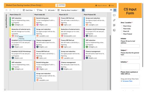 Track And Execute Cost Reduction Ideas With Ease