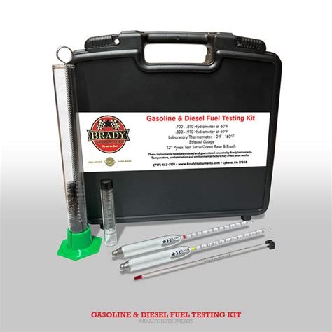 Gasoline And Diesel Fuel Testing Kit Brady Instruments