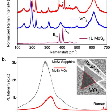 A Raman Spectra Shows The Characteristic Peaks Of Mos2 Monolayer Download Scientific Diagram