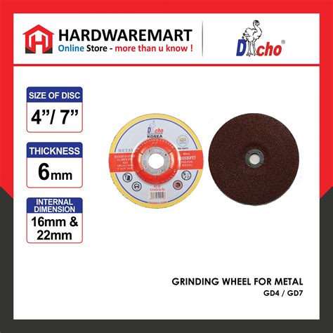 Dacho 4 100mm Grinding Wheel For Metal Hardwaremart