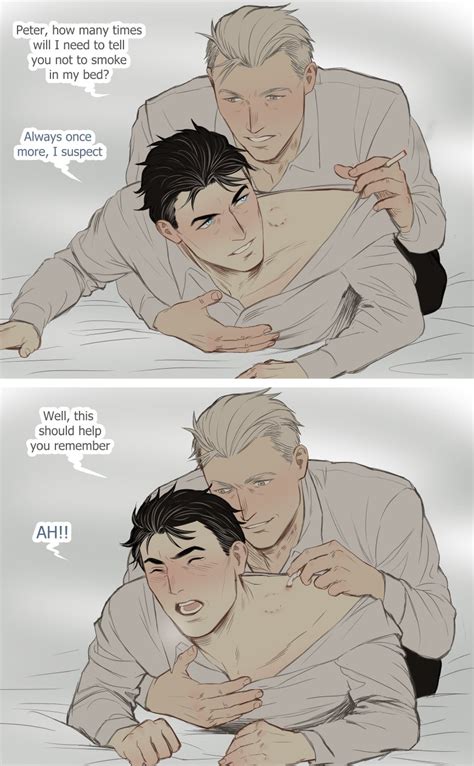 Rule 34 2boys Aqua Eyes Bite Mark Black Hair Blonde Hair Burn Scar