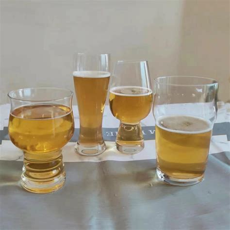 Tlguangw Beer Glasses Set Of 4 Craft Ipa Beer Glass
