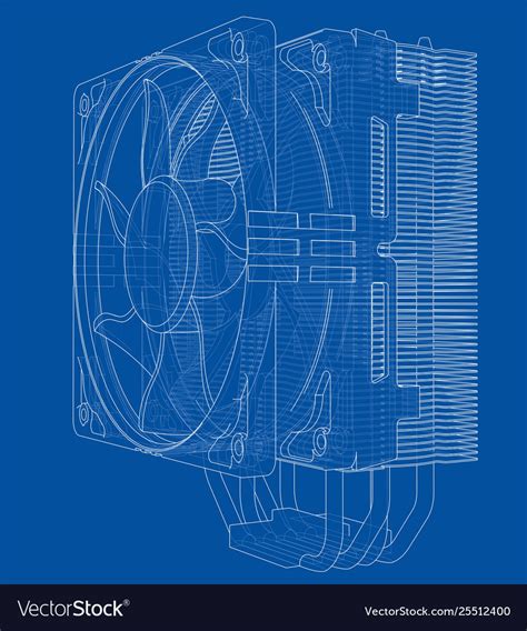 Cpu Coller Concept Royalty Free Vector Image Vectorstock