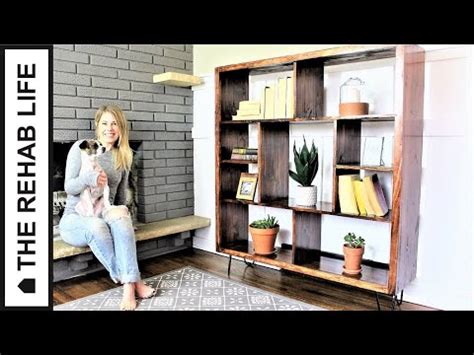 The Mid Century Modern Bookcase Easy Diy Project Youtube