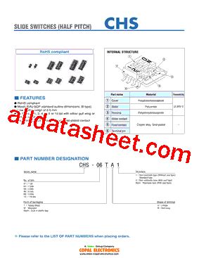 Chs 02b Datasheet Pdf Copal Electronics