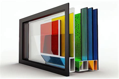 Premium Ai Image Versatile Plastic Windows Profile With Multicolored