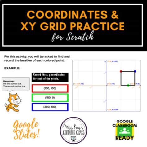 Scratch Coordinates And Xy Grid Practice By Miss Kays Computer