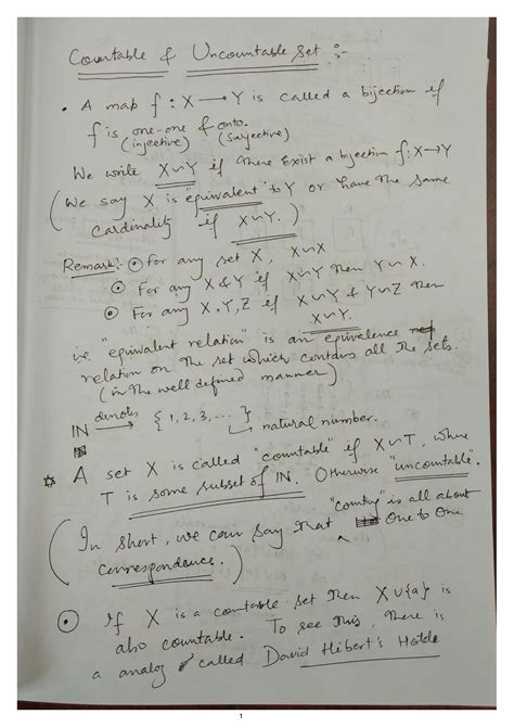 SOLUTION Complete Notes Of Countable And Uncountable Set Studypool