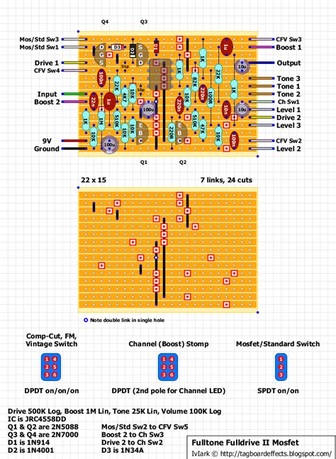 Guitar Fx Layouts Fulltone Fulldrive Ii Mosfet