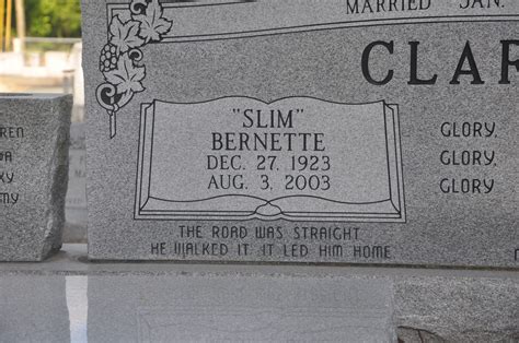 Bernette “slim” Clark 1923 2003 Memorial Find A Grave