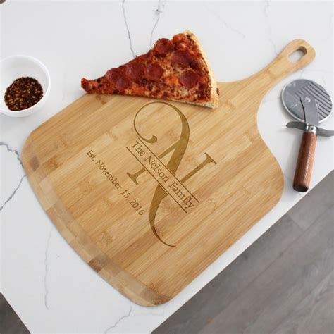 Personalized Pizza Peel Personalized Pizza Board Custom Pizza Board