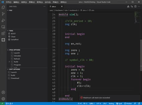 test bench 导致溢出 · issue 38 · nitcloud digital ide · github