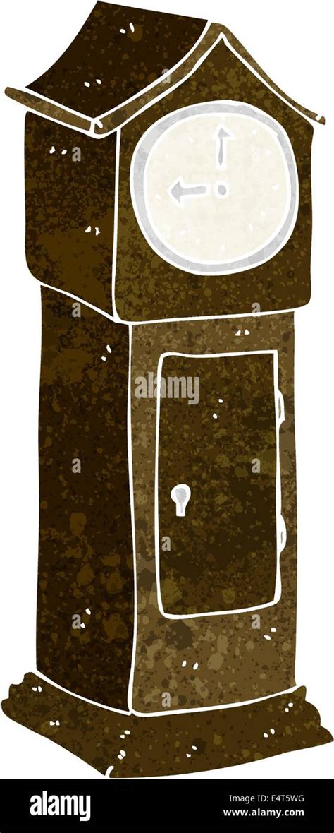 Cartoon Grandfather Clock Stock Vector Image And Art Alamy