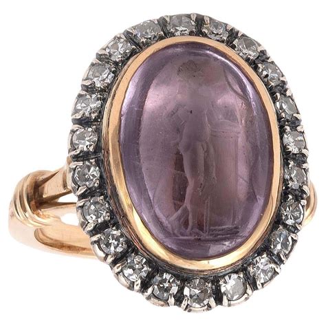 Seventeenth Century Amethyst Intaglio Ring Antique Rings Amethyst