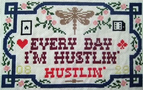 Modern Cross Stitch Pattern Every Day Im Hustiin