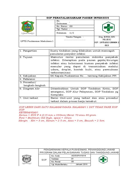Sop Penatalaksanaan Pasien Infeksius Pdf