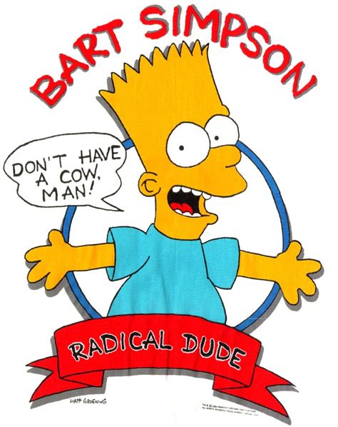 Study Says Bart Simpson Was Mistaken When He Said “dont Have A Cow