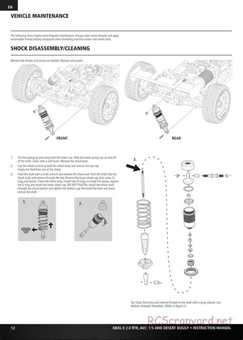 Team Losi Dbxl E 20 Instruction Manual Los05020 • Rcscrapyard