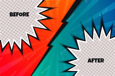 Premium Vector Creative Before And After Background Template