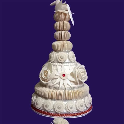 Bengali Topor For Groom Handcrafted Sholapith Headgear Karukarjo