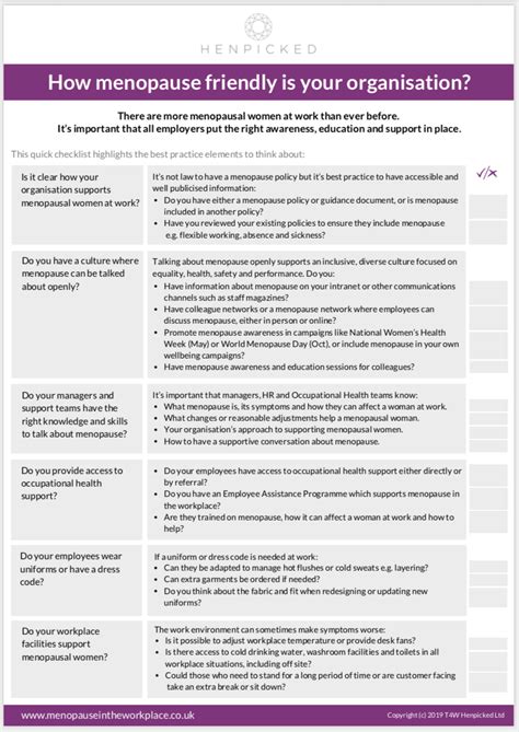 Menopause In The Workplace Resources Menopause In The Workplace