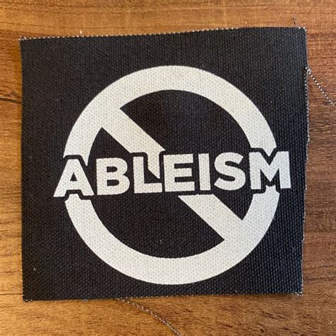 Anti Ableism Patch Hand Cut Company