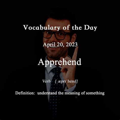 Apprehend Vocabulary Of The Day 字母排列