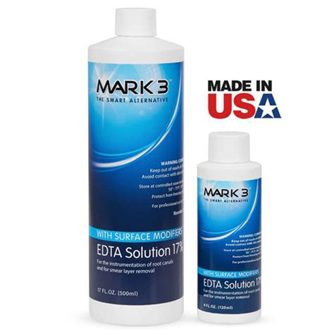 Edta Solution 17 17oz 500ml Bottle Dental Brands