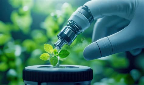 Futuristic Robotic Arm Calibration In Modern Medical Lab Stock Illustration Illustration Of