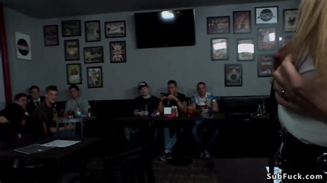 Blonde Anal Fucked In Public Bar Eporner