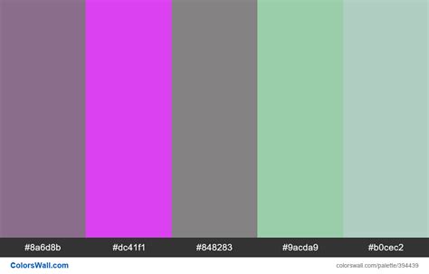 Mauveine Apple Ii Magenta Frost Grey Palette 8a6d8b Colorswall