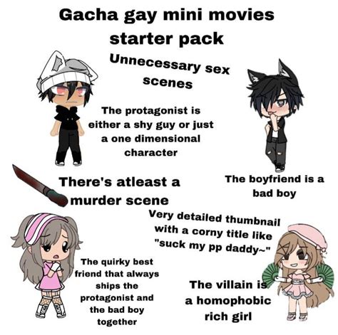 Gacha Gay Mini Movies Starter Pack This Is My First Starter Pack So It