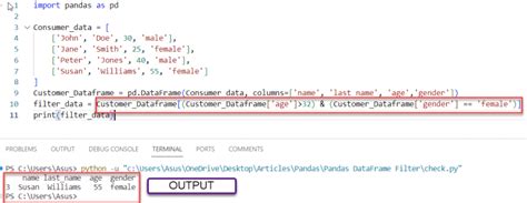 Filter Dataframe In Python Pandas